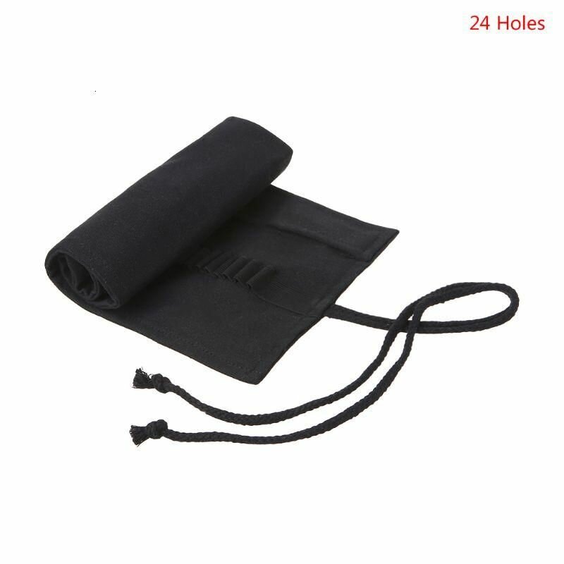 Черные школьные карандаши для ролла, - 24 отверстия