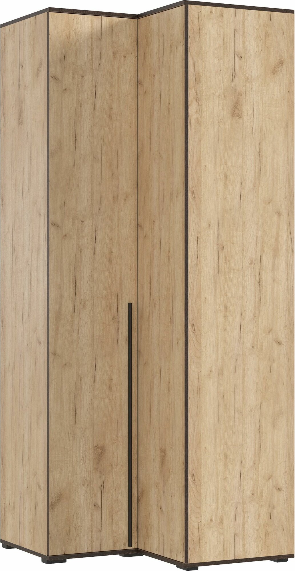 Шкаф мебельная фабрика РАЙ "Норд", угловой, ЛДСП, 90 см х 224 см х 90 см