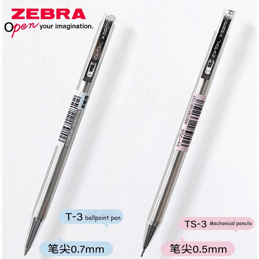 Металлическая шариковая ручка ZEBRA T-3 0.7mm Ballpoint pen