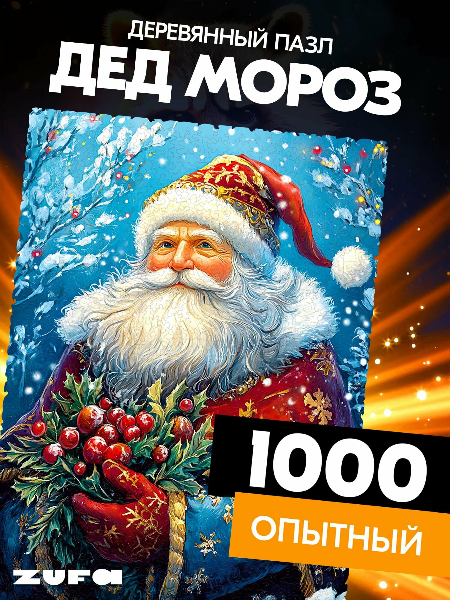 Пазл Дед Мороз 1000 Опытный