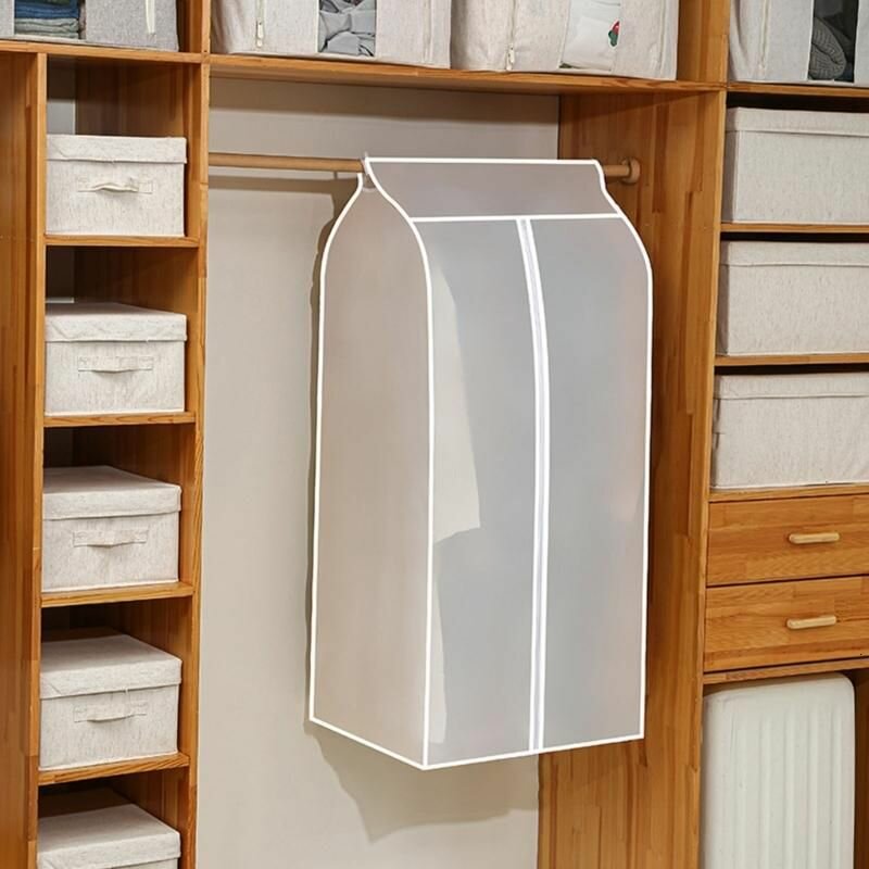 Прозрачный водонепроницаемый чехол для одежды с пылезащитным покрытием, - 50x60x120 см