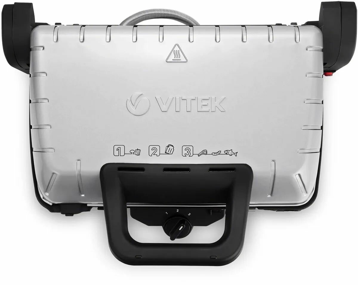 Электрогриль Vitek VT-2633, серебристый