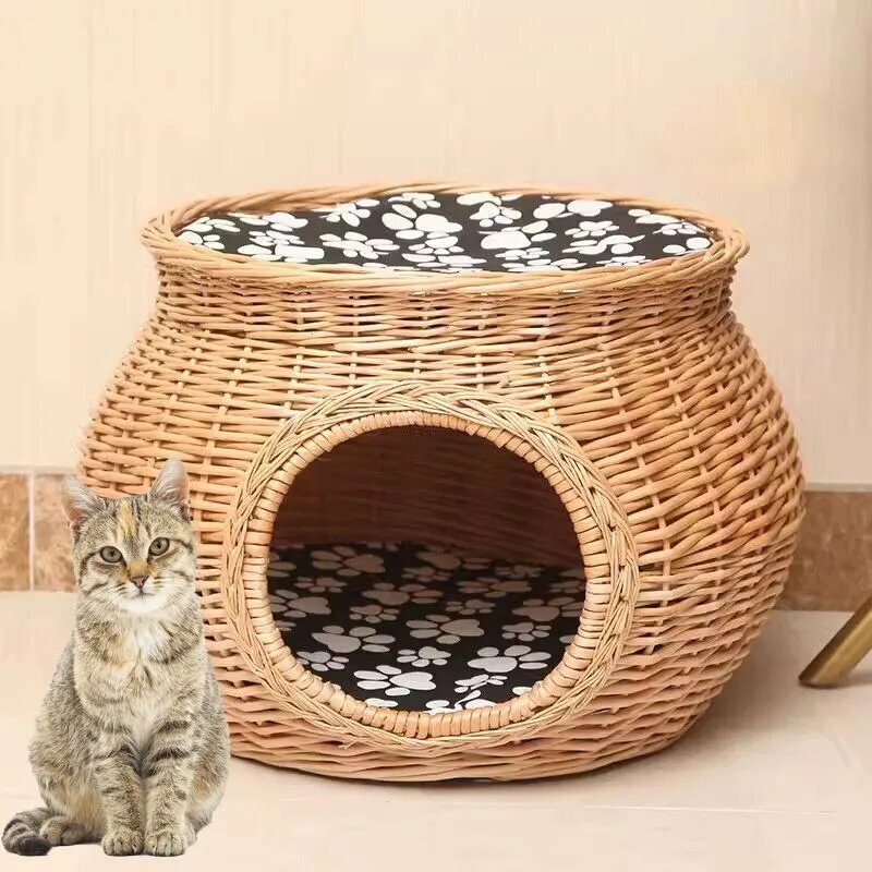 Домик для животных, домик-гамак для кошек, собак мелких пород напольный,2-слойный матрас для животных