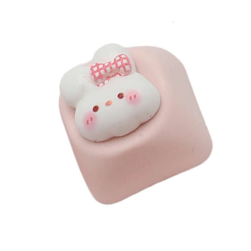 3D Резиновые Кейкапы ESC для Механических Клавиатур, Хлопковый кролик