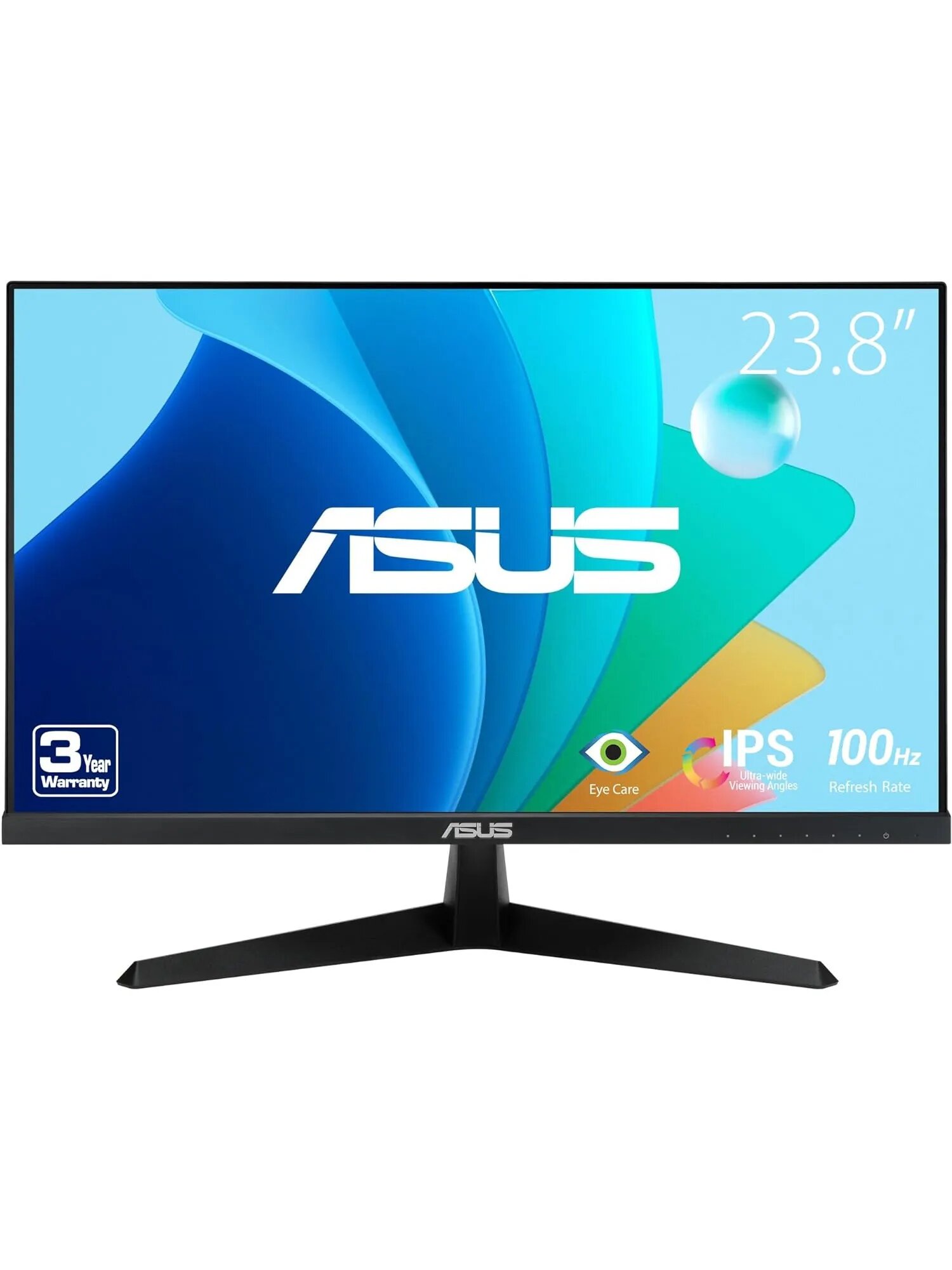 Монитор 23.8" ASUS, VY249HF, IPS, 100Гц, 16:9, 1920x1080 Черный