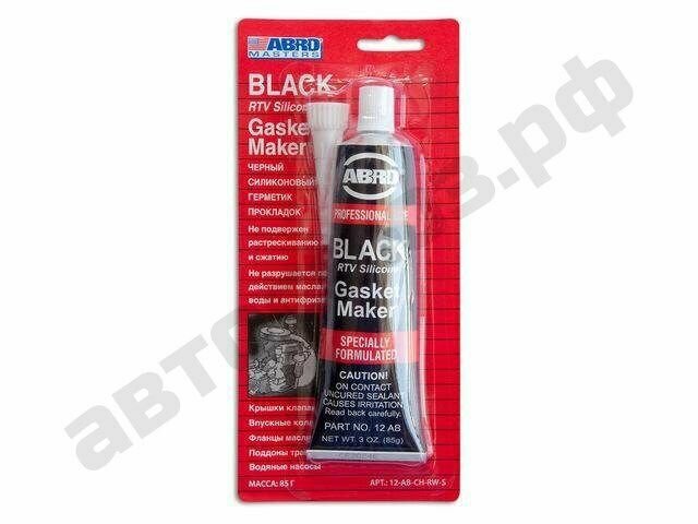 Герметик прокладок силиконовый, герметик для прокладок, 85 гр, черный