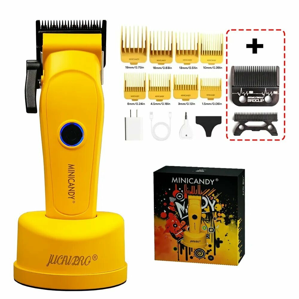 WMARK Машинка для стрижки JUCAIPRO JC06 HBlade Clipper, желтый