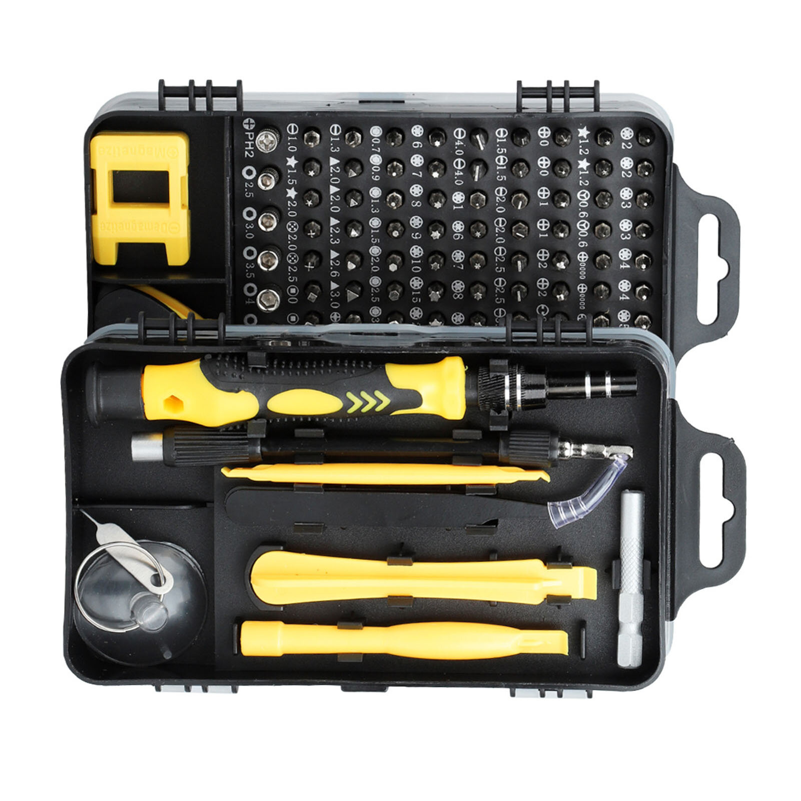 Набор отверток из углеродистой стали, многофункциональные электронные инструменты для разборки и ремонта часов, мобильного телефона, желтый