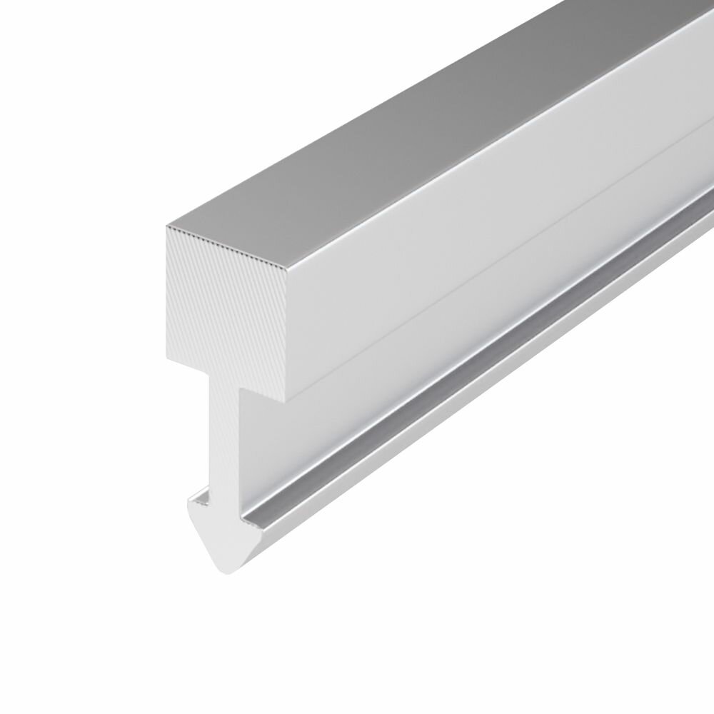 Порог алюминиевый стыкоперекрывающий 1800х4 мм Серебро матовый