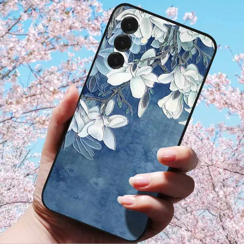 Для Samsung Galaxy A56 A36 A26 5G Чехлы 3D Relief Flower Emboss Мягкий силикон для A56 A36 5G 3D Чехол с рисунком Сова Shell 3D Relief