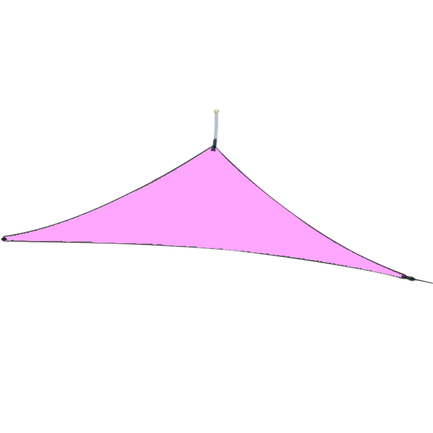 10ft Треугольная Парусная Канопия из Полиэстера 210T Водонепроницаемая Для Уличных Мероприятий На Патйо, В Саду, На Двору С Зонтиком От Дождя И УФ-Защитой