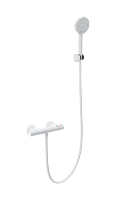 Термостатический смеситель Wonzon & Woghand WW-B2005-A-MW для душа, матовый белый