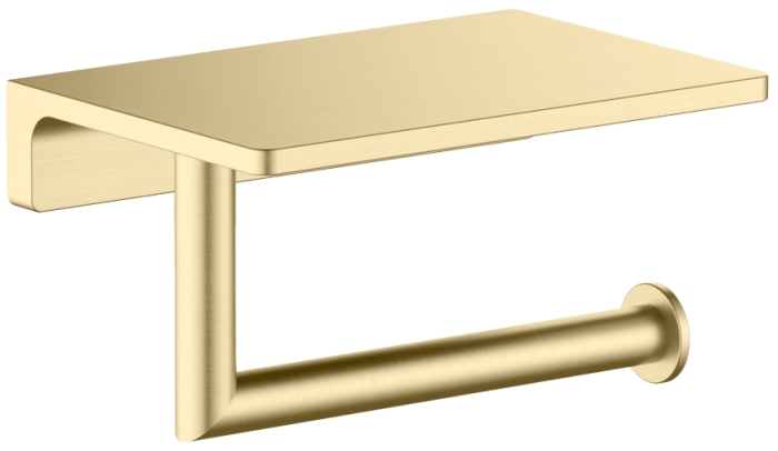 Держатель туалетной бумаги Timo Saona 13043/17 с полкой для телефона, золото