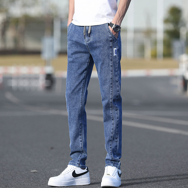 Мужские джинсы Чистый цвет / прямые B1, LI Mall талии_32