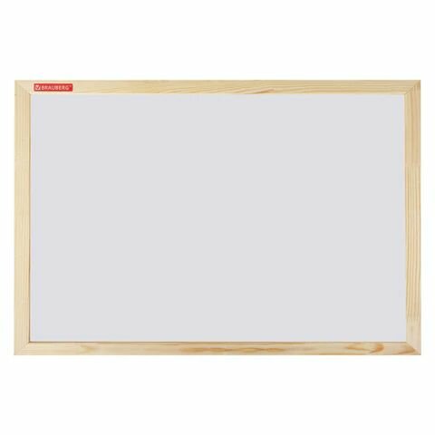 2 шт. Доска магнитно-маркерная 30х45 см, деревянная рамка, BRAUBERG "Wood", 238793