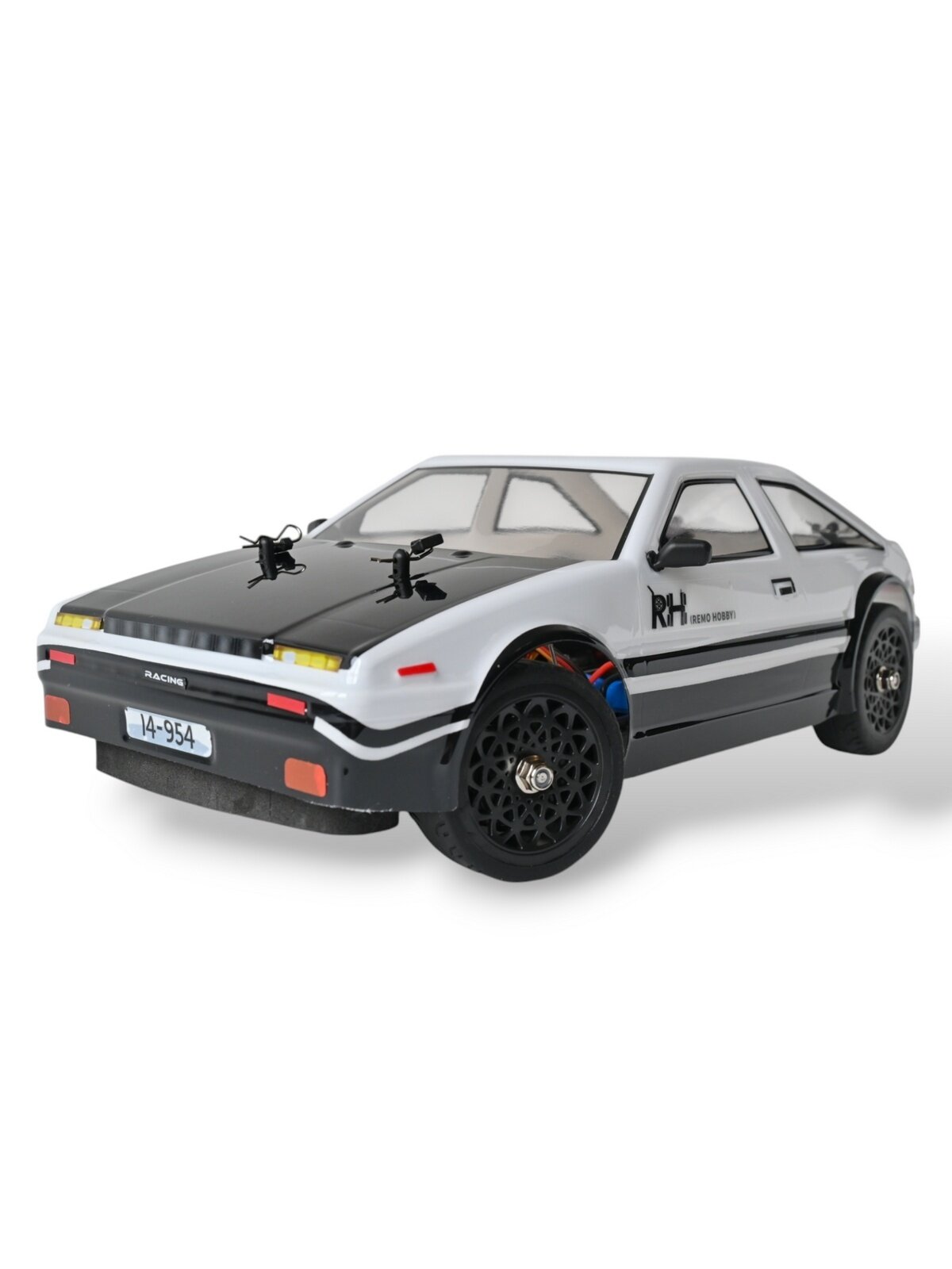 Радиоуправляемая машина для дрифта Remo Hobby RACING & DRIFT (бело-черная) 4WD 2.4G 1/14 RTR
