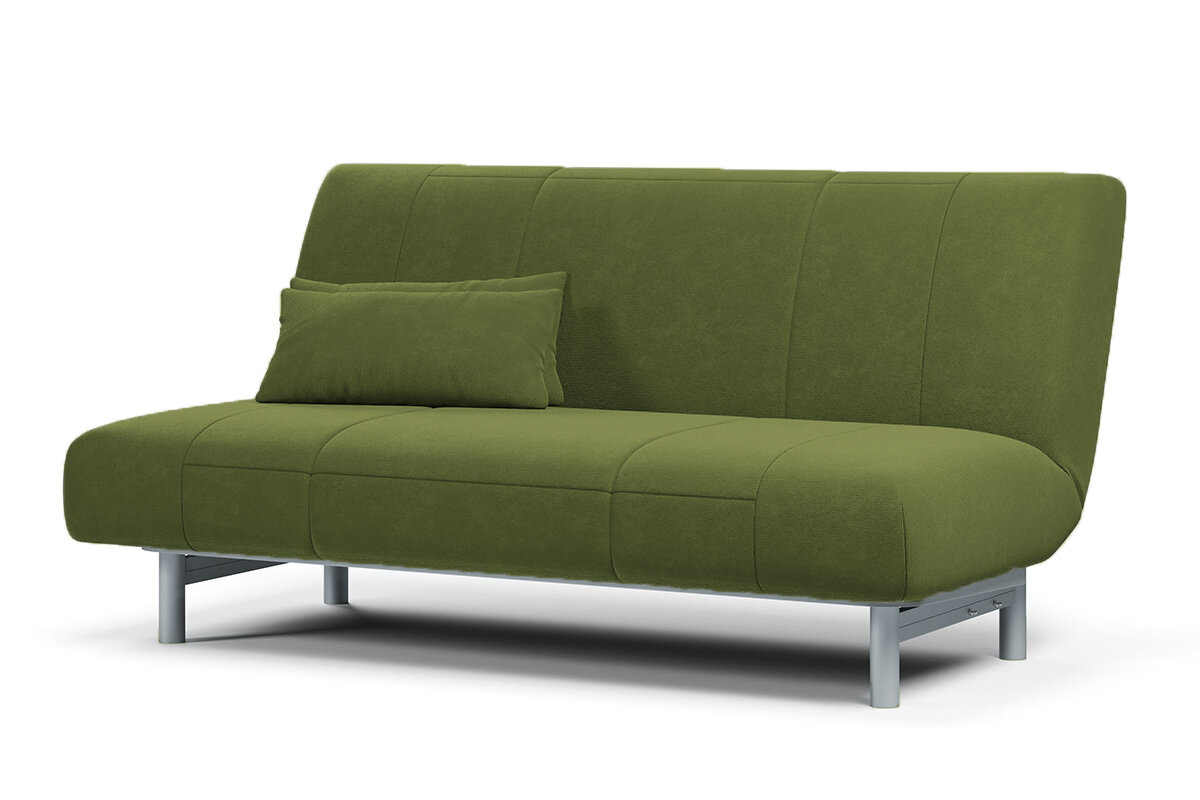 Диван-финка Novelti Forest Инфинити Хаки (195х100х93, СМ 138х195), раскладной, 3 положения, металлокаркас, ППУ+латы