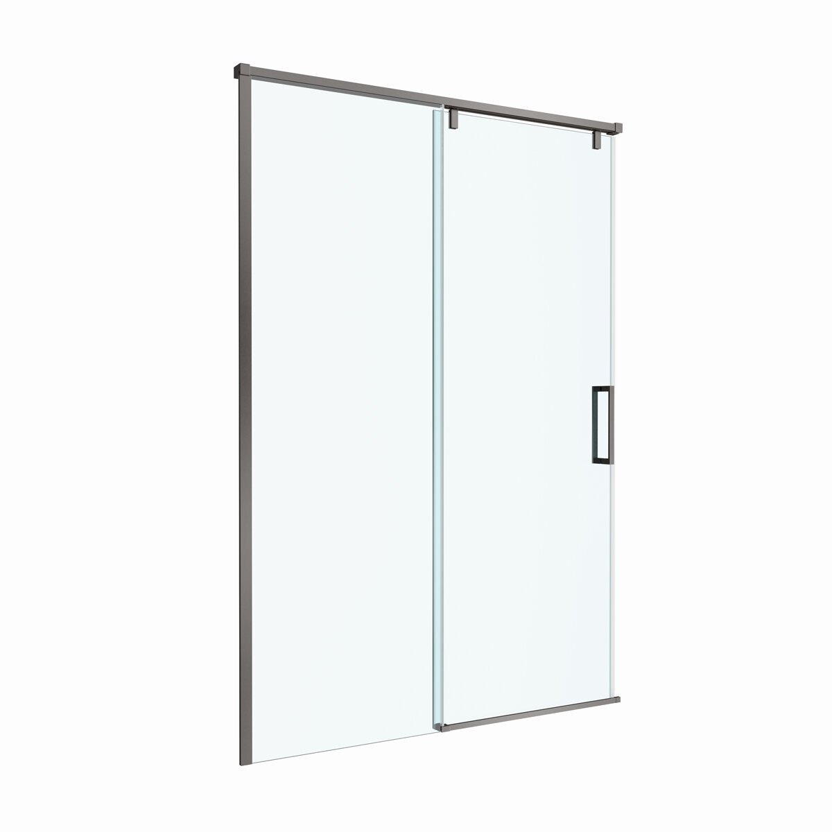 Душевая дверь BelBagno Soft Close-1 200х140 SOFT_CLOSE-1-BF-1-140-C-GM оружейная сталь