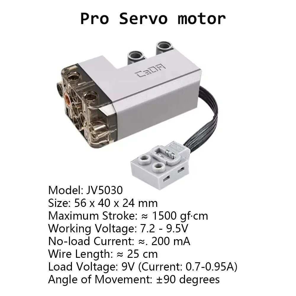 CaDA JV5030 Pro Серводвигатель ±90° 1500 gf·cm