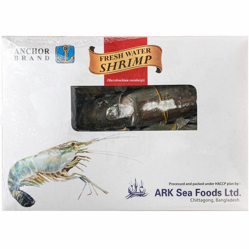 Креветка Скампи с головой в панцире 2/4 Бангладеш 1кг