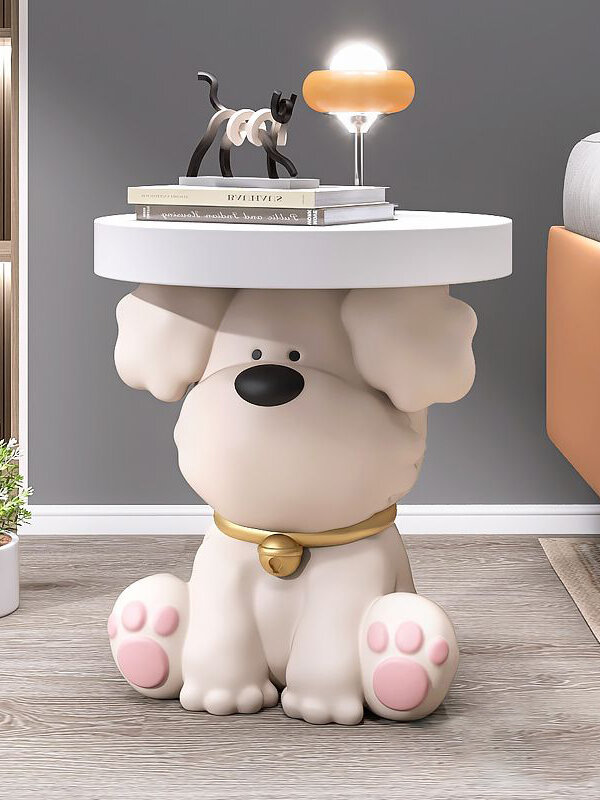 Креативный журнальный столик с мультяшным щенком, домашний современный декоративный журнальный столик
