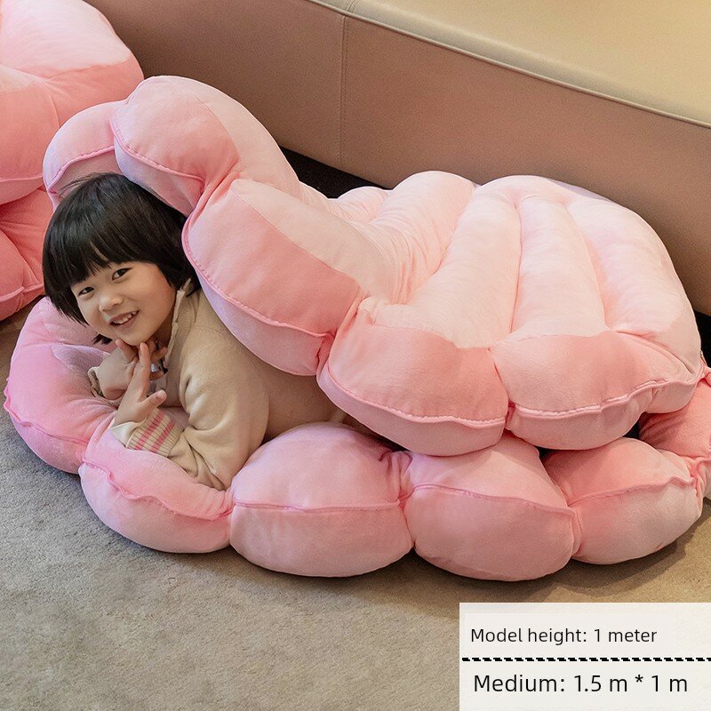 Огромная подушка-ракушка для ленивых, очень большая мягкая игрушка-подушка в форме ракушки, спальный мешок-диван для