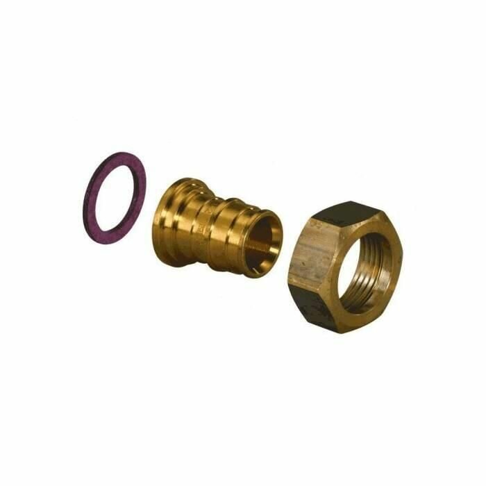 UPONOR Штуцер редукционный латунный с накидной гайкой Quick and Easy 16х1/2" (артикул: 1023014)