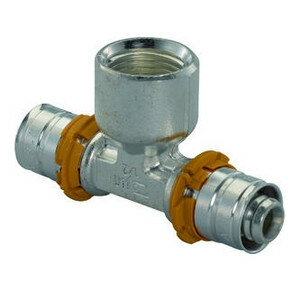 Тройник Uponor пресс латунь ВР 20х12х20 (артикул: 1070596/1014987)