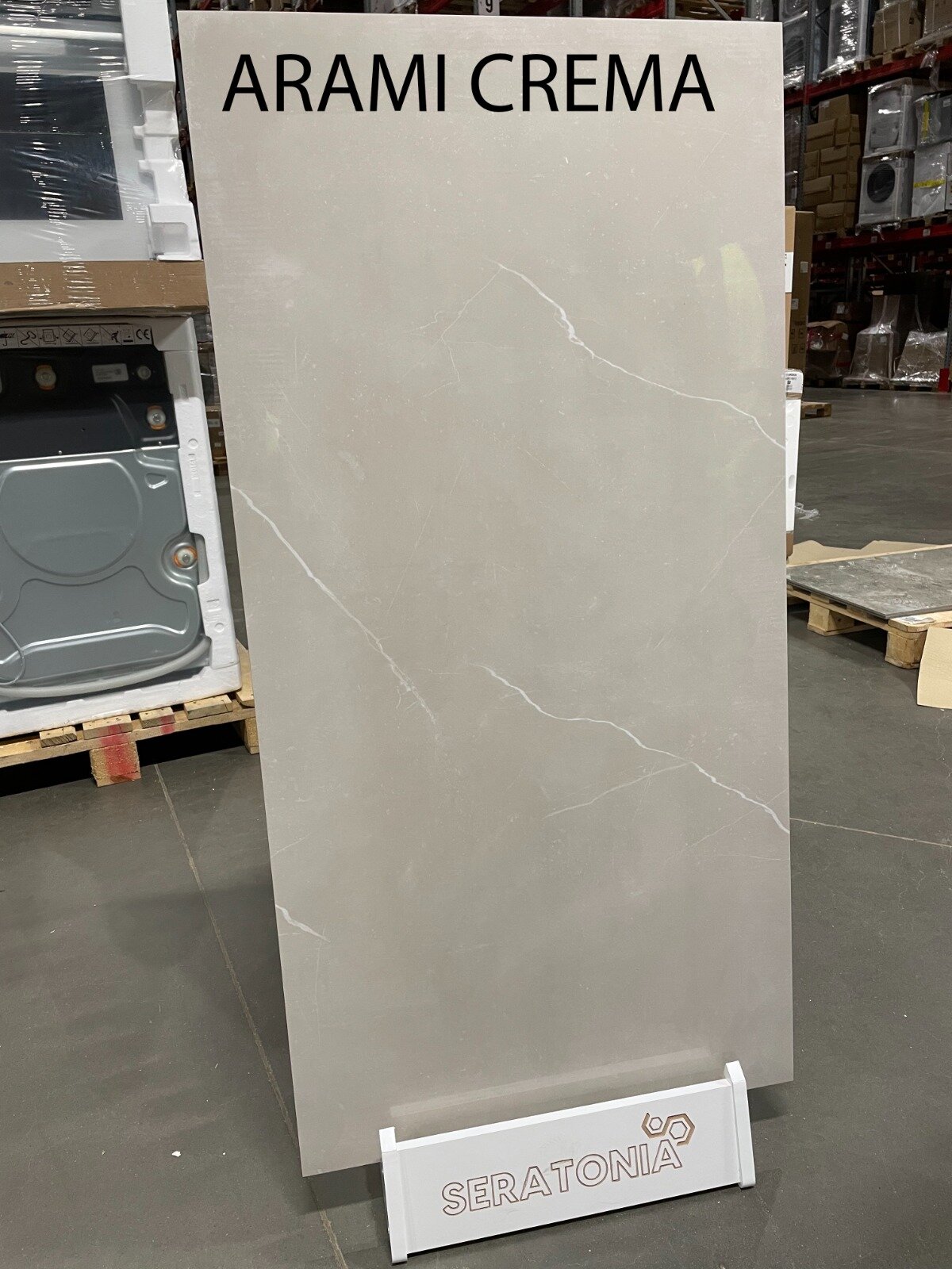 Керамогранит SERATONIA Arami Creama 120*60 глянец кремовый (цена за 1 плитку-0,72 м2)