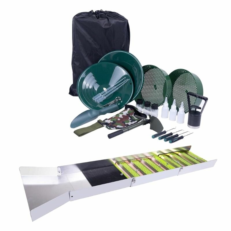 Набор инструментов для модернизации золотодобывающего желоба без питания