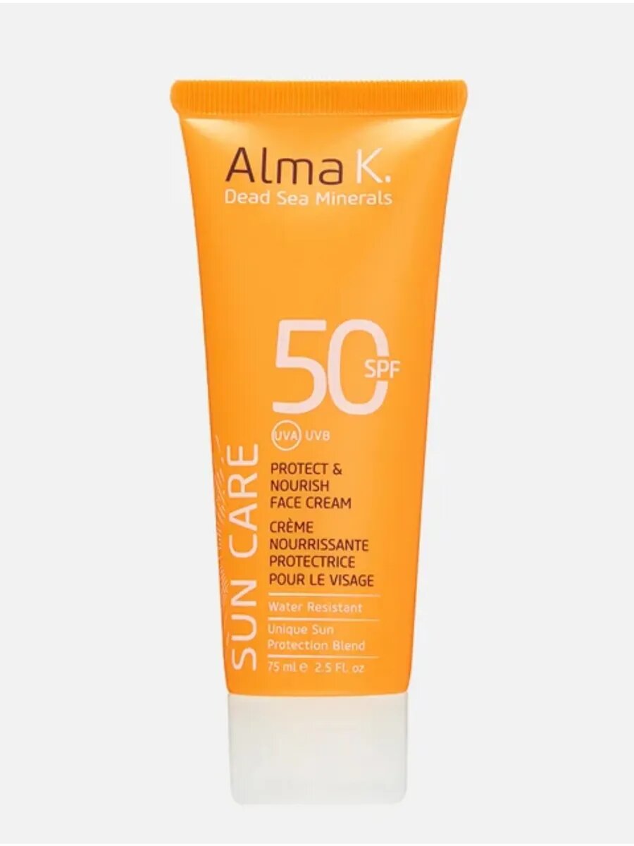Солнцезащитный питательный крем для лица spf 50 ALMA K. protect & nourish face cream
