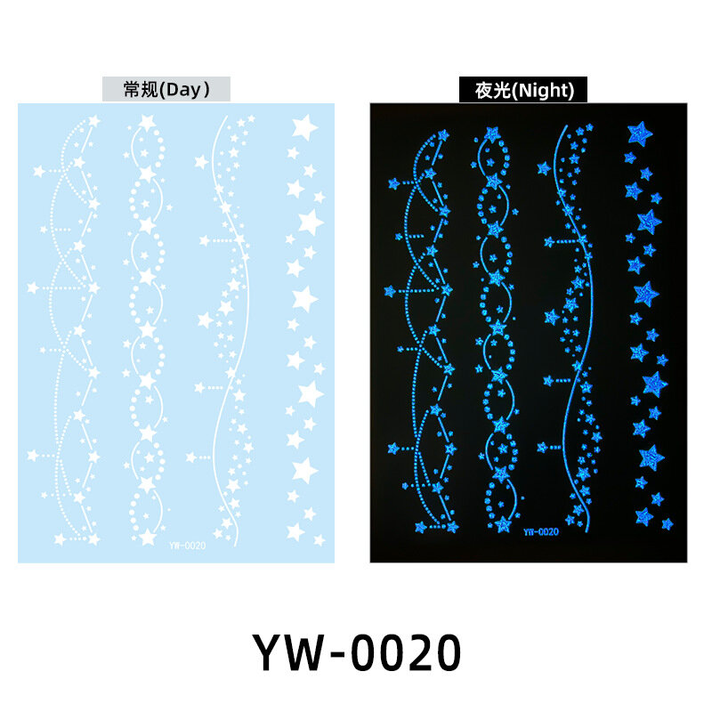 Временные татуировки-наклейки, светящиеся в темноте, временные татуировки-наклейки в индийском стиле «Ханна кружево», вырезанные изображения рук, татуировки хной.