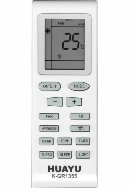 Пульт HUAYU для кондиционера K-GR1355 White