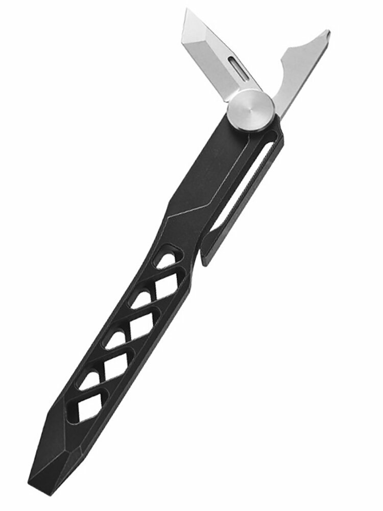 Лом из черного титанового сплава с функцией ножа и открывалки для бутылок
