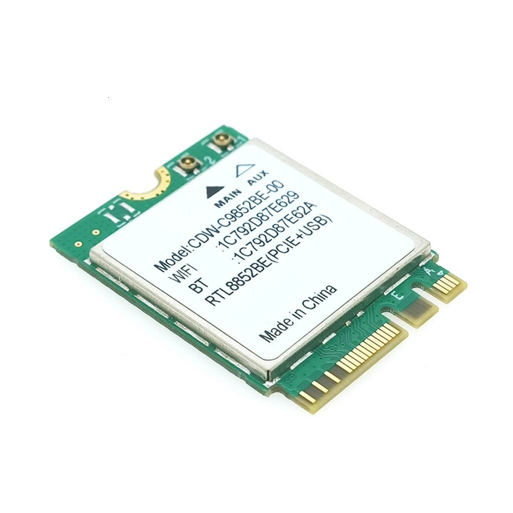 RTL8852BE WiFi6 5 ГГц Сетевой адаптер Для ПК Настольных и ноутбуков Двухдиапазонный Совместимость с Bluetooth 5.2 Поддержка
