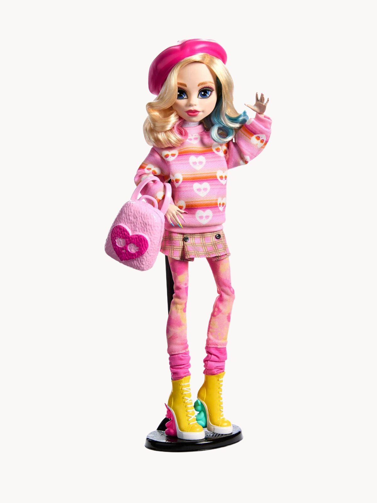Кукла Monster High Энид Синклер Wednesday Enid Sinclair in Pink HXJ05, розовый