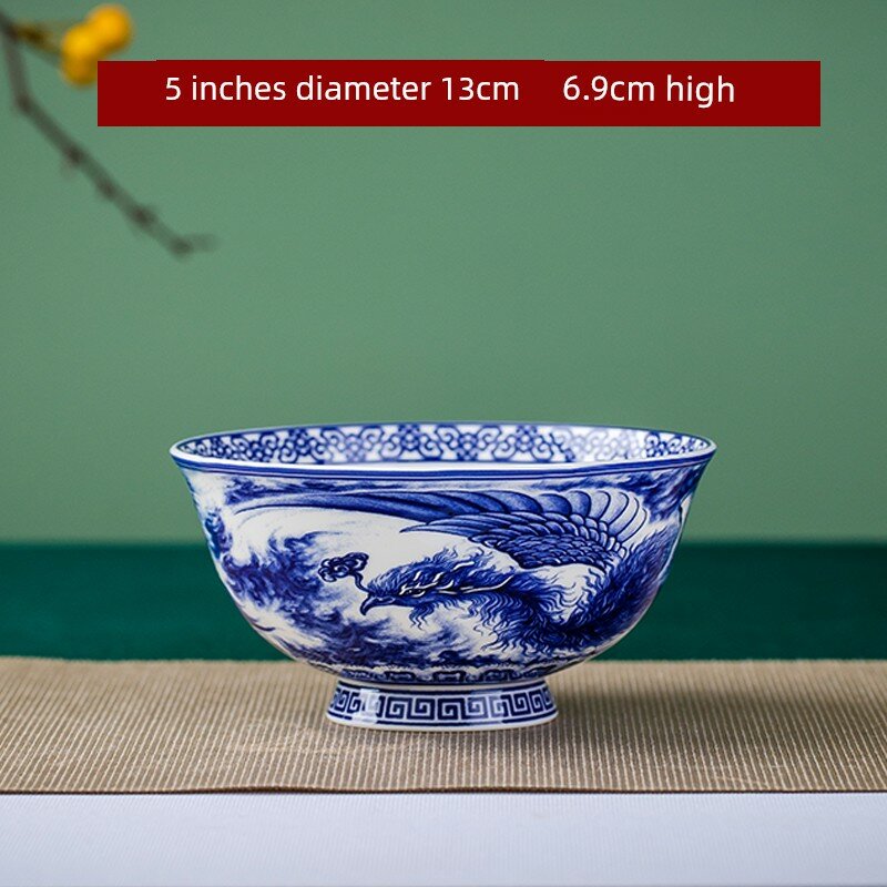 Чаша из красного костяного фарфора с глазурью, высокая чаша из Цзиндэчжэня, китайская рисовая чаша, керамическая чаша с