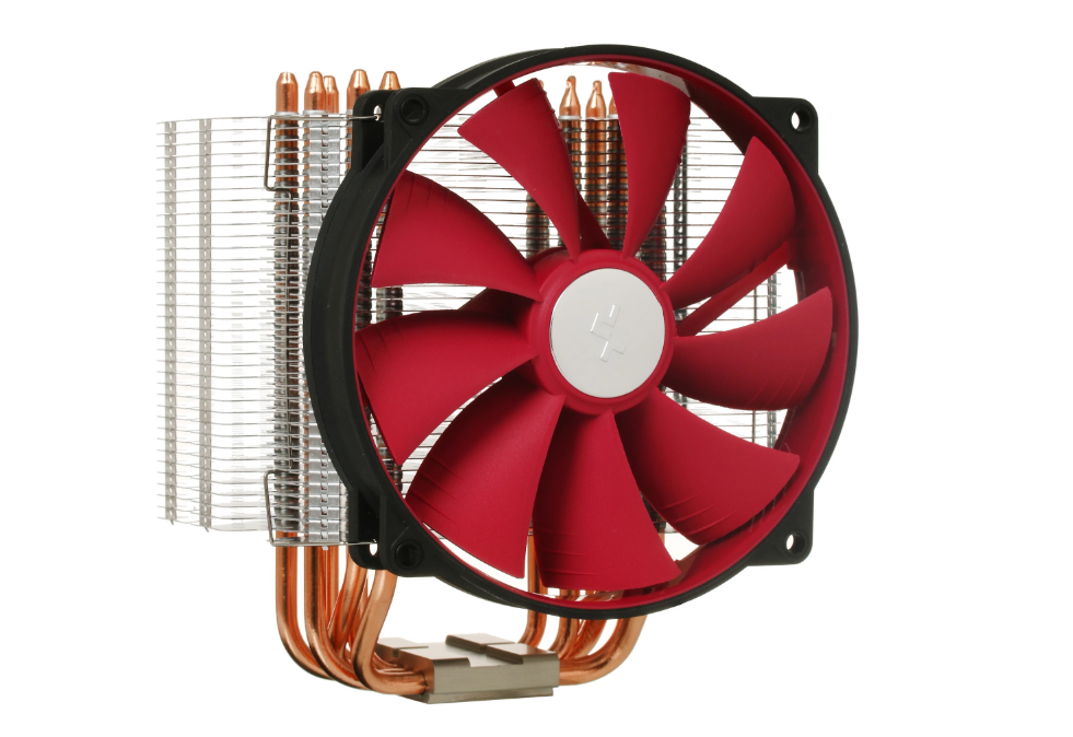 Кулер DEEPCOOL REDHAT, башенный, для процессоров, гидродинамический подшипник, 168x136x140мм