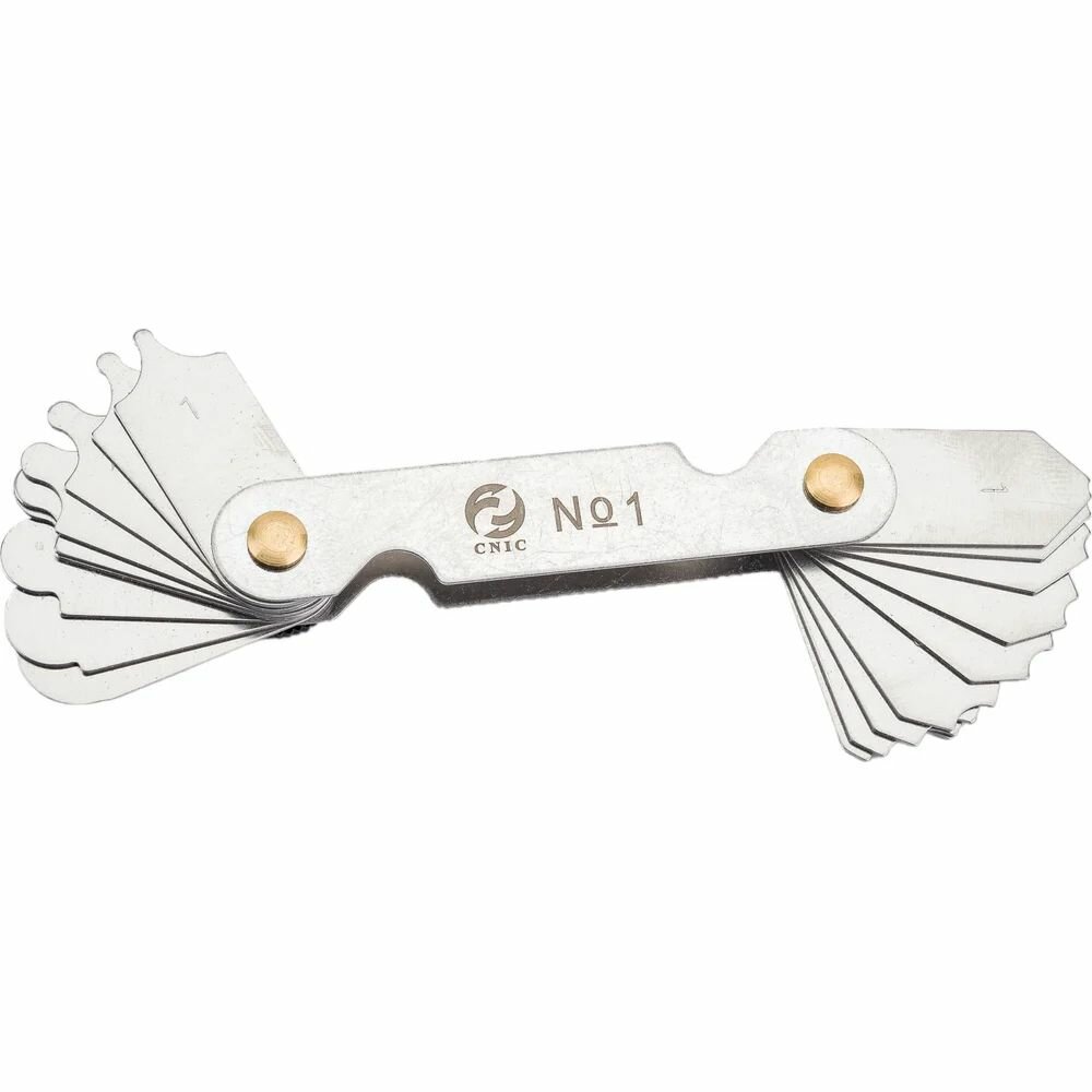 Набор радиусных шаблонов CNIC №1 R 1-6мм 54327