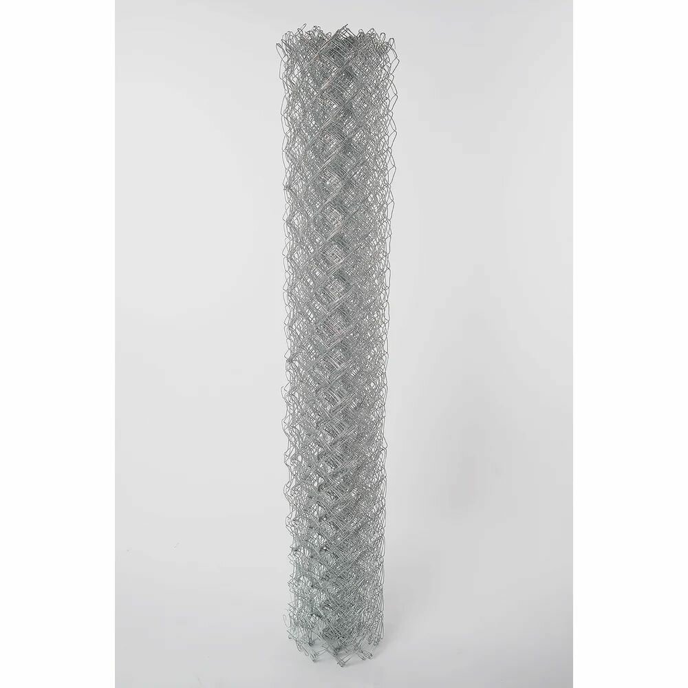 Сетка рабица ООО ТД каскад оцинкованная, ячейка 50x50 мм, d-1.6 мм, 1.5x10 м 505010Ц