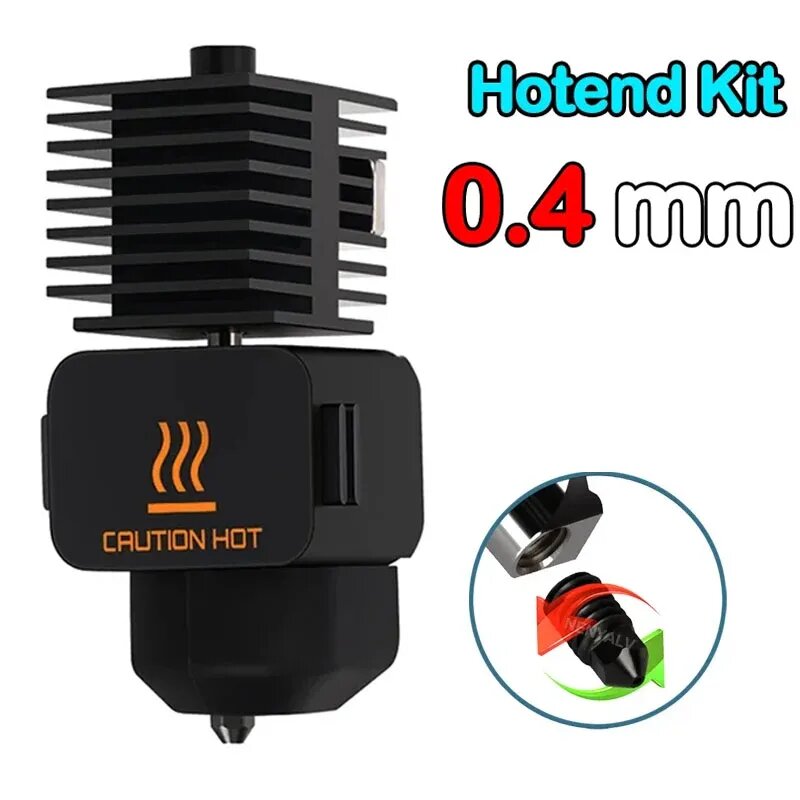 Сменные сопла для Bambu Lab A1 mini 0.2/0.4/0.6/0.8 мм, Hot end-0.4mm