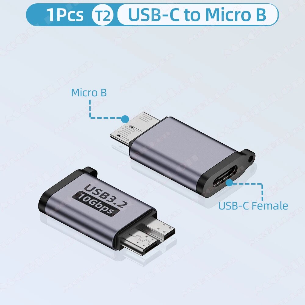 USB C 3.0 переходник Micro B на Type C 1Pcs USBC to MicroB