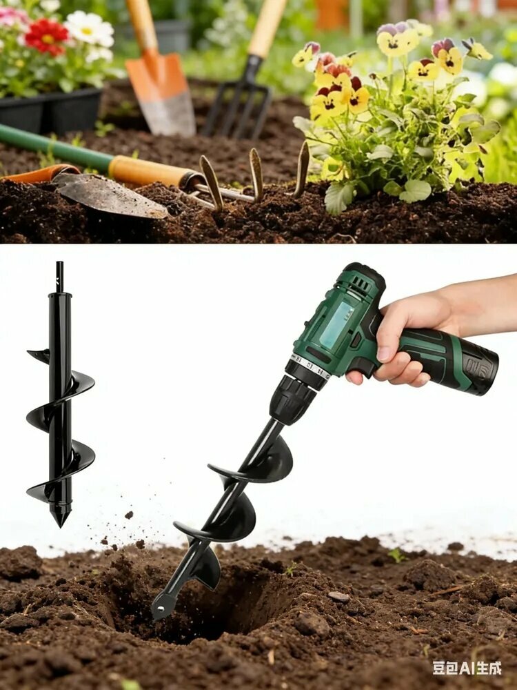 Бур садовый ручной, Нержавеющая сталь