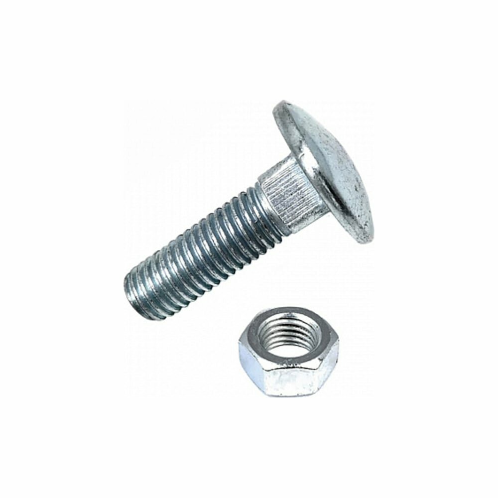 Мебельный оцинкованный болт Tech-Krep М6х50 DIN603 (8 шт.)