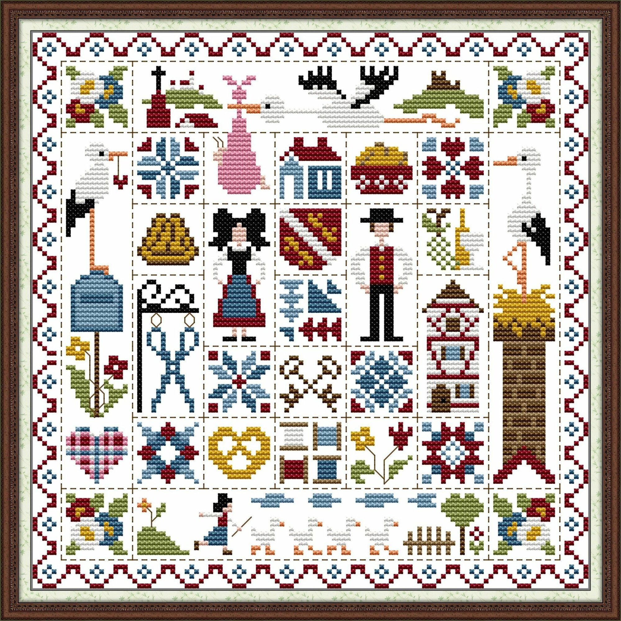 Эксклюзивный набор NKF для вышивания крестом, схема ремонта одежды 36х36 см на 11CT