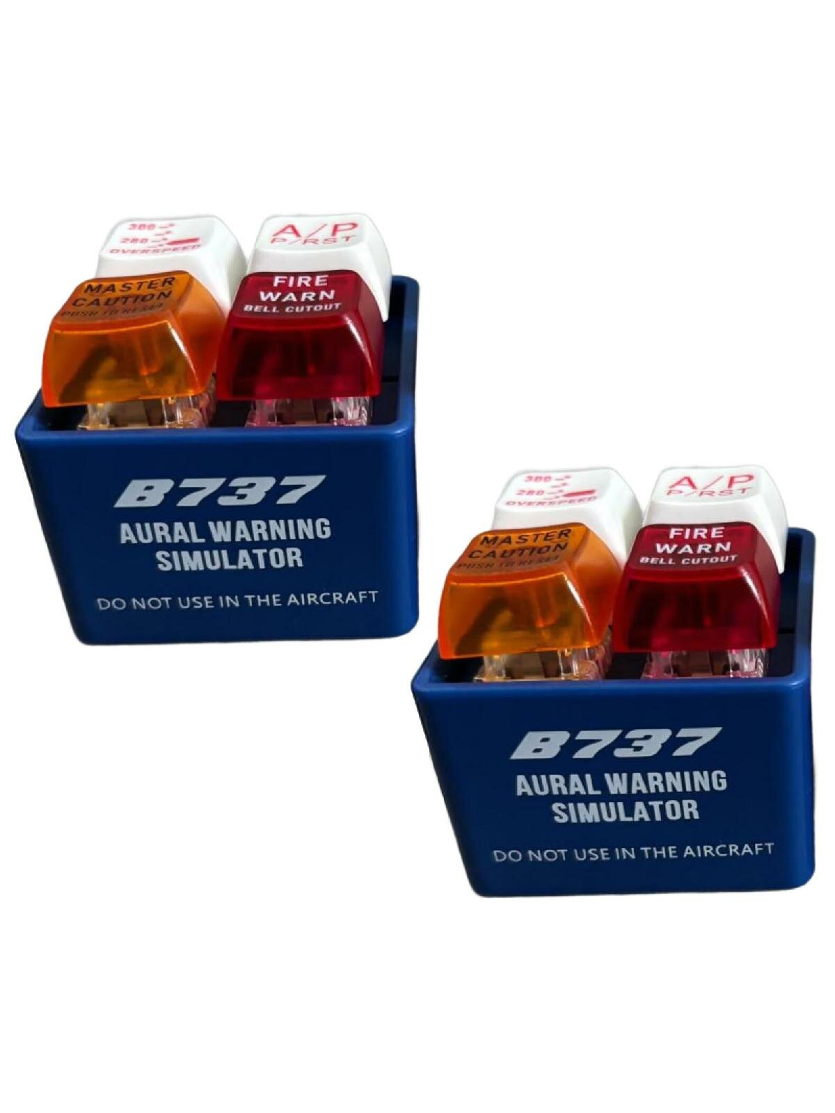 Брелок для авиационных кнопок с мигающим светом и имитацией звука аварийной сигнализации