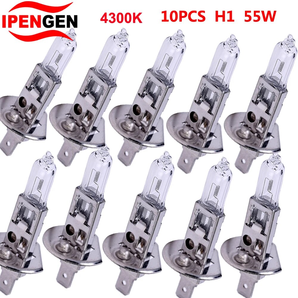 10 шт, галогенные лампы H1 H3 12 В 55 Вт