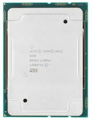 Серверный процессор Intel Xeon Gold 6230 (CD8069504193701S RF8W) OEM - LGA 3647, 20 x 2,1 ГГц, L3 - 28 МБ, DDR4-2933 МГц, TDP 125 Вт