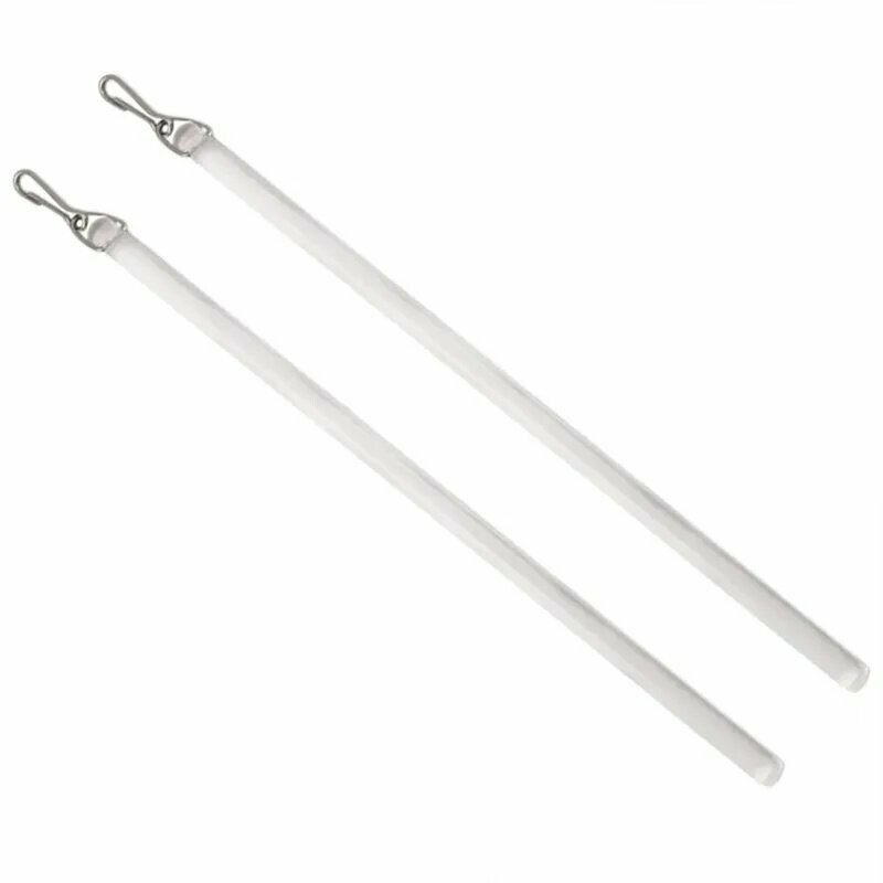 LAMIRO 2 шт. Прозрачные палочки для занавесок с крючками, скрытые держатели для штор.