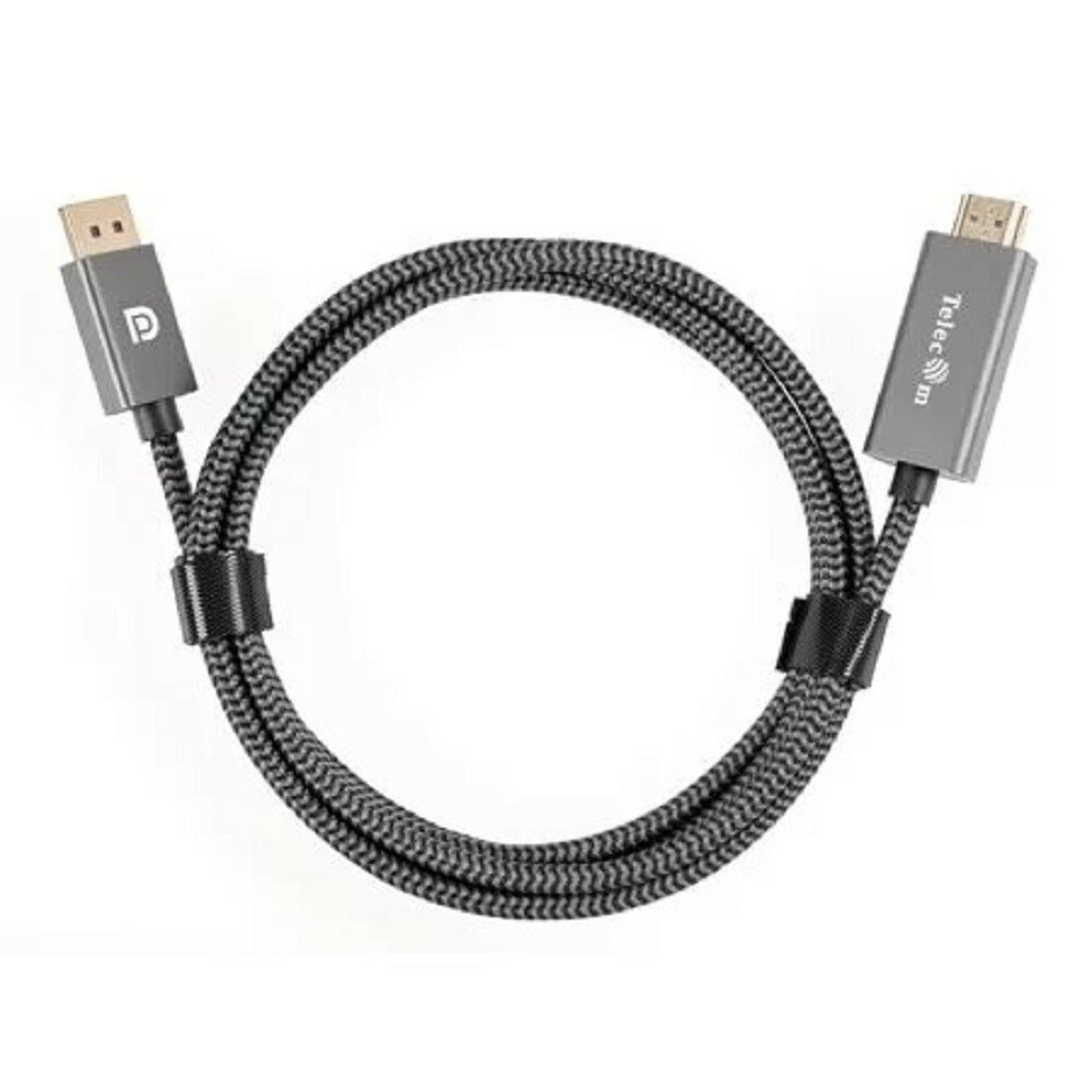 Telecom кабели Кабель DisplayPort M-> HDMI M 4K@60Hz 1.8m, оплетка 7958820049859